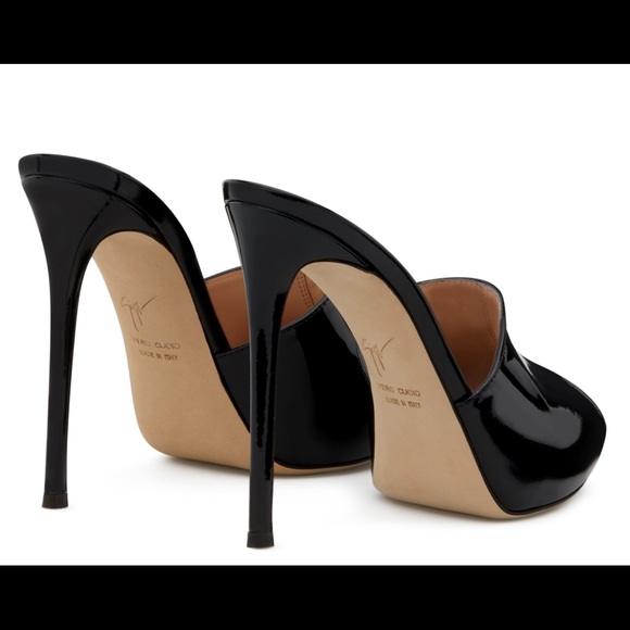 Giuseppe Zanotti | Shoes | Giuseppe Zanotti Bnib Black Patent Mules ...